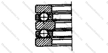 Подшипник 52307, размеры: 30 68 14, вес: 0,68 кг